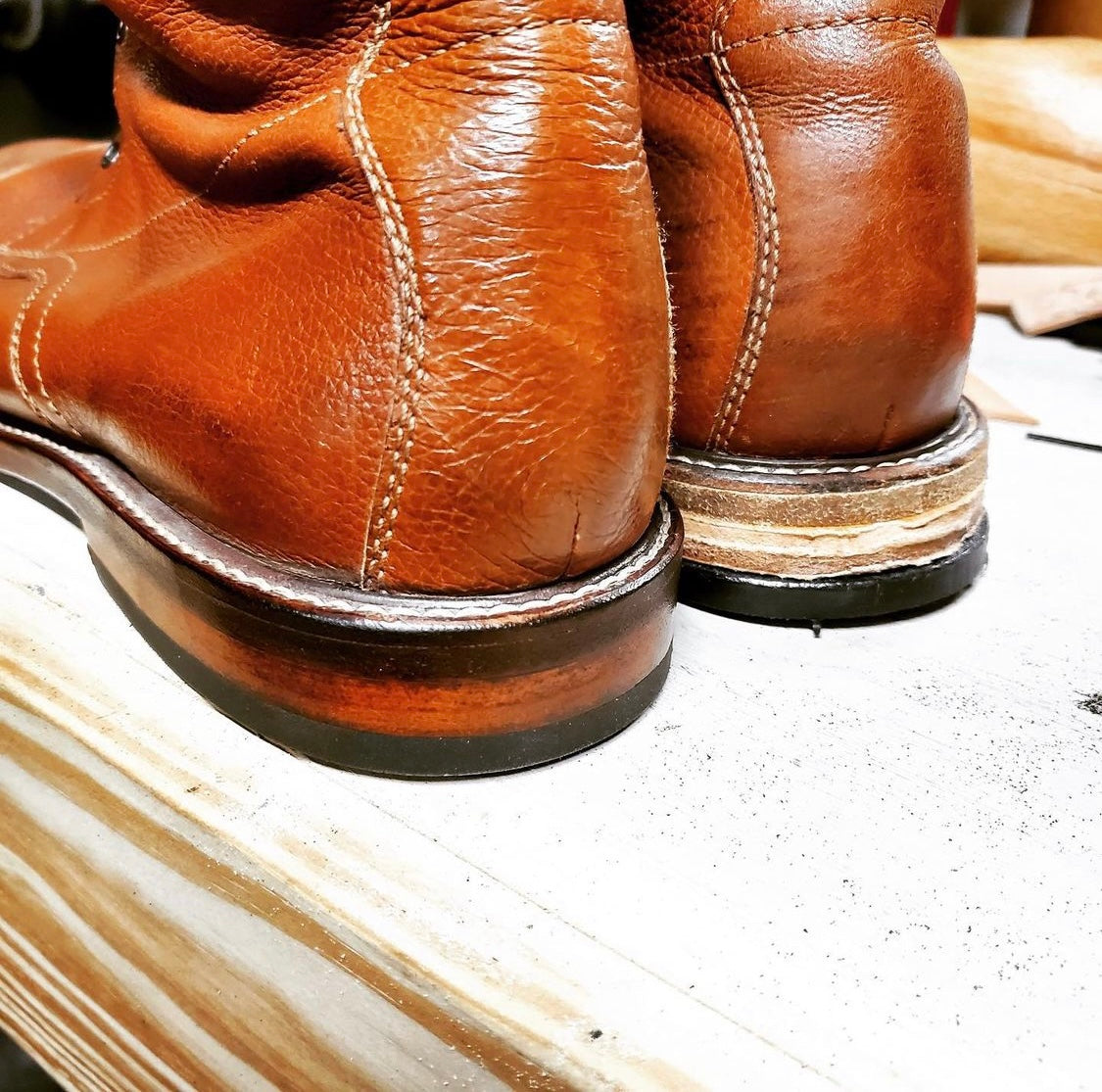 Vibram Rubber Toplift Replacement — Manny’s Boots