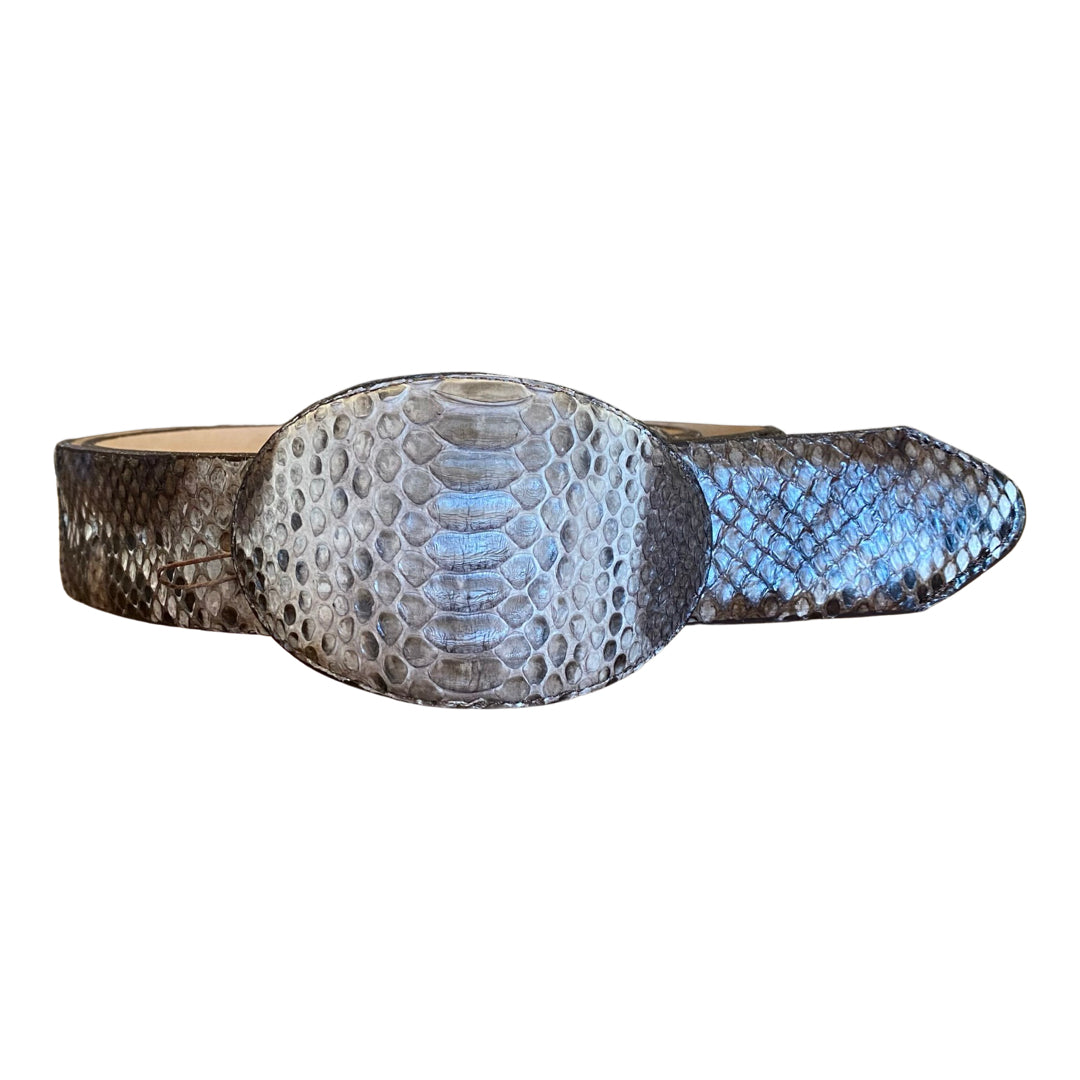 Genuine Python Belt Rustic Brown C11U5785 — Manny’s Boots